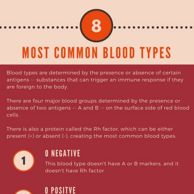 8 Most Common Blood Types | PDF