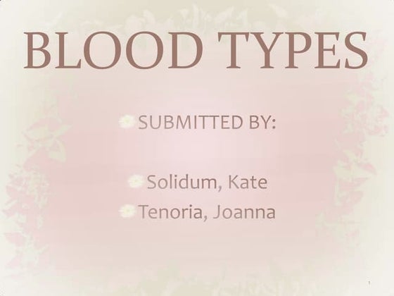 Blood typing analysis | PDF