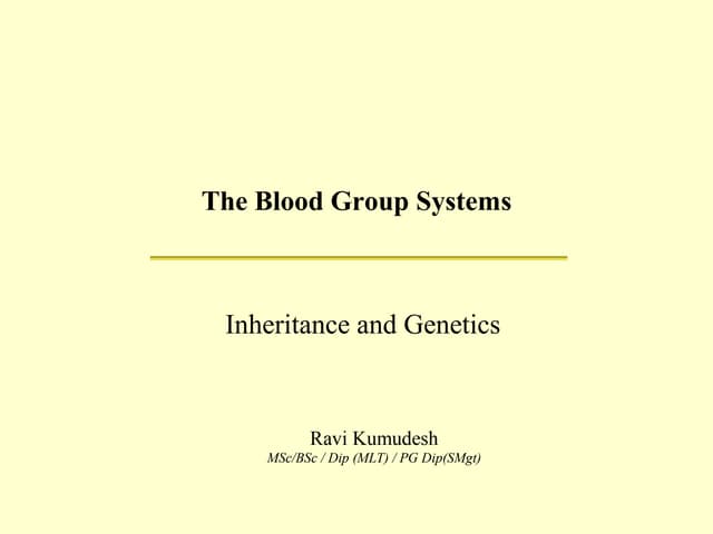 Abo blood group system | PPT