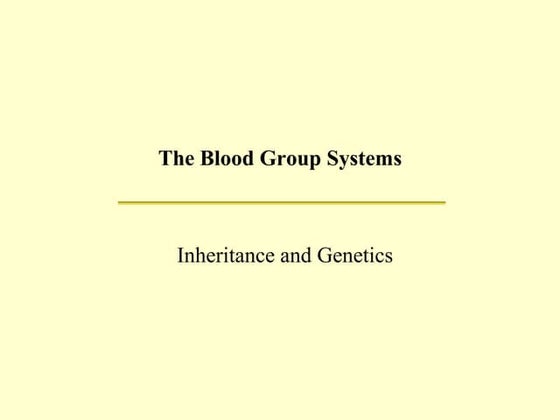 Blood grouping and their significance | PPTX | Blood Disorders ...