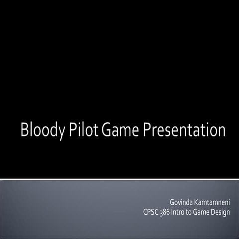 Bloody War Game Presentation | PPT