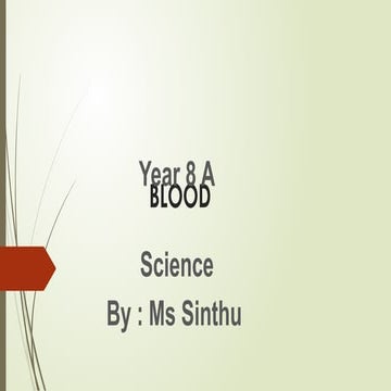 Blood ppt year 8 cambridge.............. | PPTX