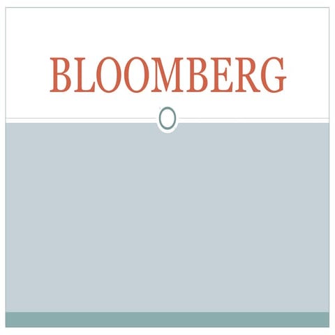 Bloomberg | PPT