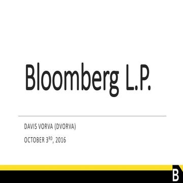 Bloomberg L.P. | PDF