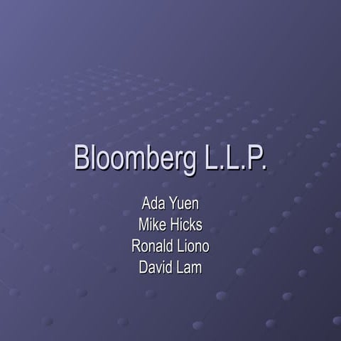 Bloomberg LLC | PPT