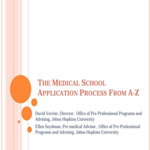 The Medical School Application Process from A-Z | PDF