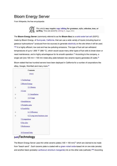 The bloom box | PPTX