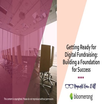 Getting Ready for Digital Fundraising: Building a Foundation for ...