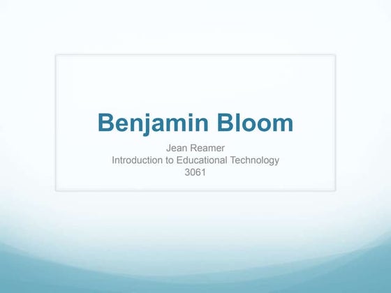 Bloom's revised taxonomy | PDF