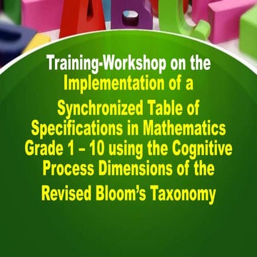Blooms-Final.pptx | Educational Assessment | Education