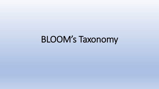 PPT BLOOM.ppt