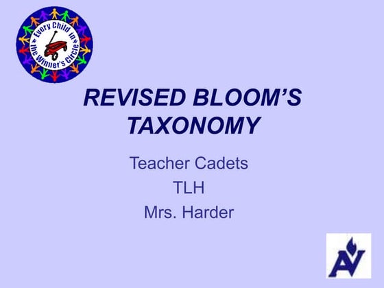Revised blooms taxonomy action verbs | PDF