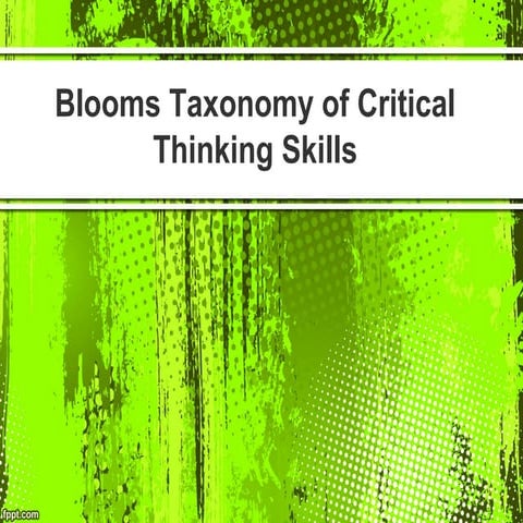 Costas Levels of Thinking | PPT