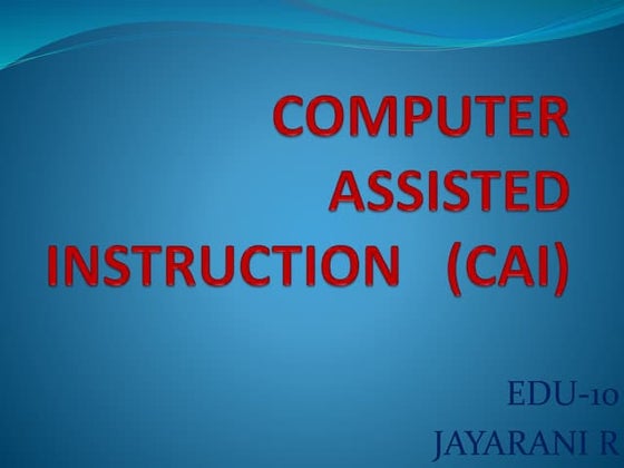 CAI & CAL | PPT