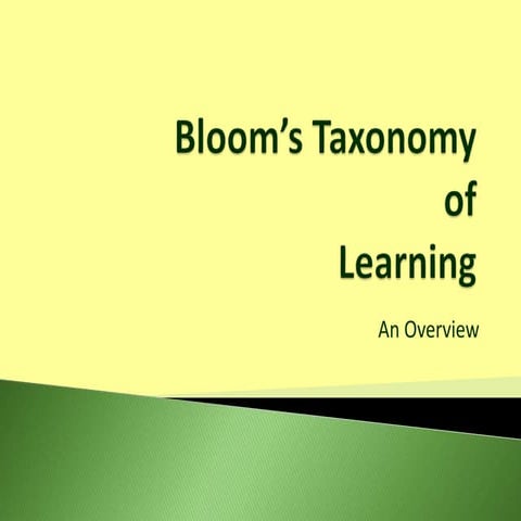 Bloom_s_Taxonomy. education power pointppt | PPT