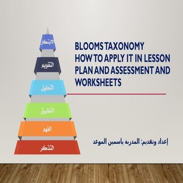 blooms taxonomy.pptx yuioikopolkjikljkjkjk | PPT