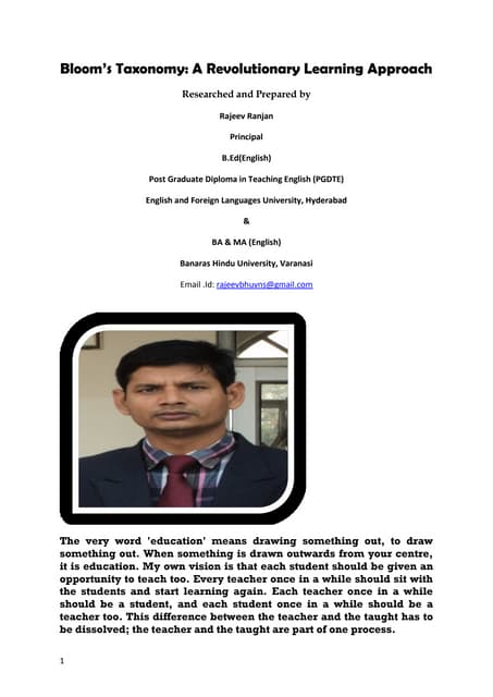 Bloom’s Taxonomy (complete) | PPTX