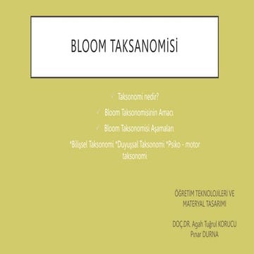 BLOOM TAKSANOMİSİ.pptx