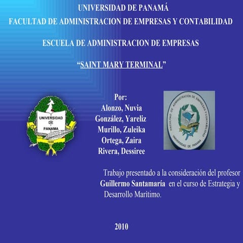 Patsa Petroamerica Terminal en Panama Maritime XII | PDF