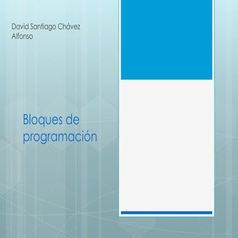 Bloques de programación | PPTX