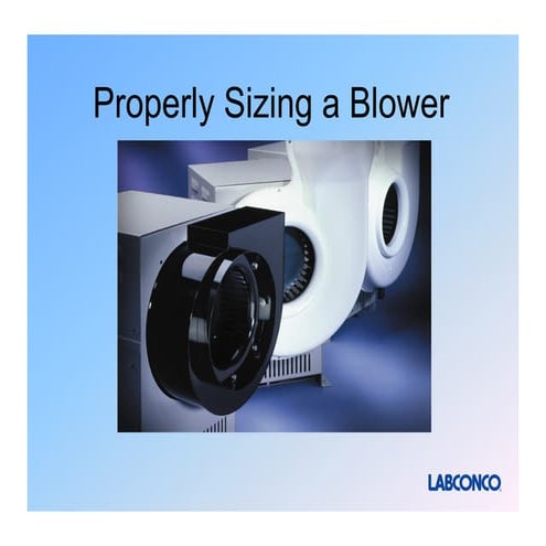 Properly Sizing a Remote Blower | PDF