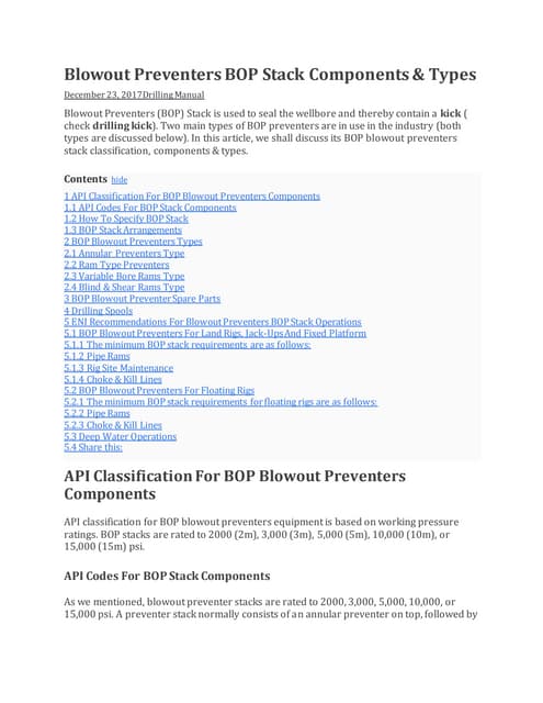 1_BOP_Pressure test, specifications, standards.ppt