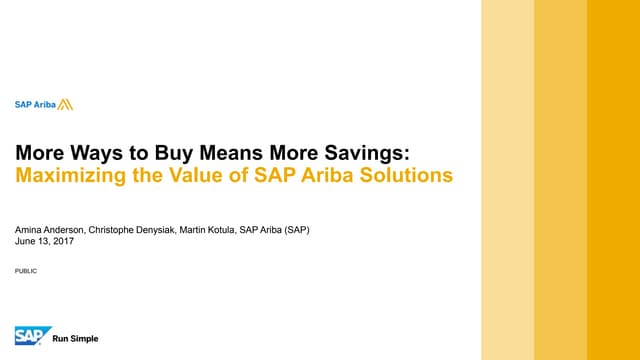 SAP Ariba Procurement: The Buying Process | PDF
