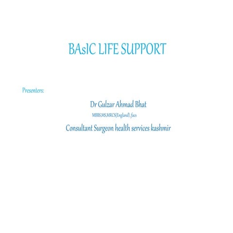 Basic life support | PPT