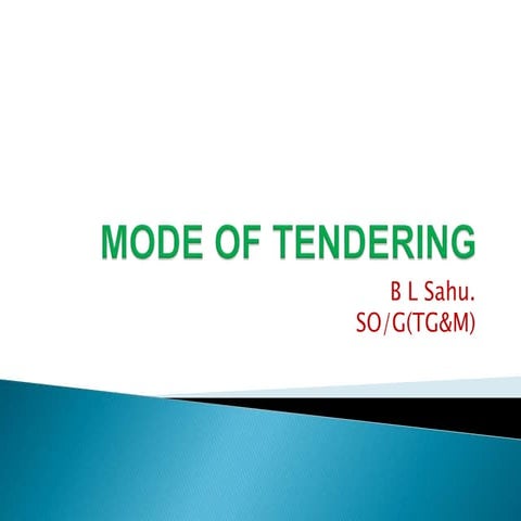 Tendering process cvc_guidelines | PPT