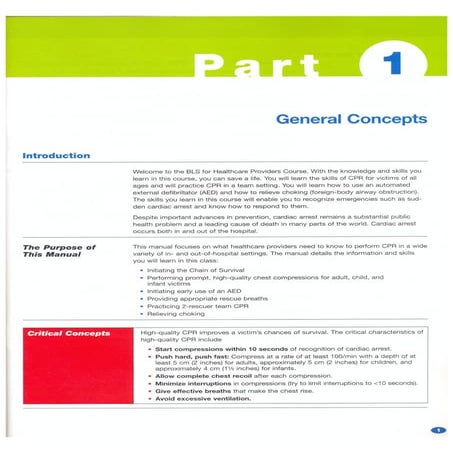 Bls for healthcare providers course | PDF