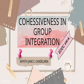 COHESIVENESS IN GROUP INTEGRATION XX.pptx