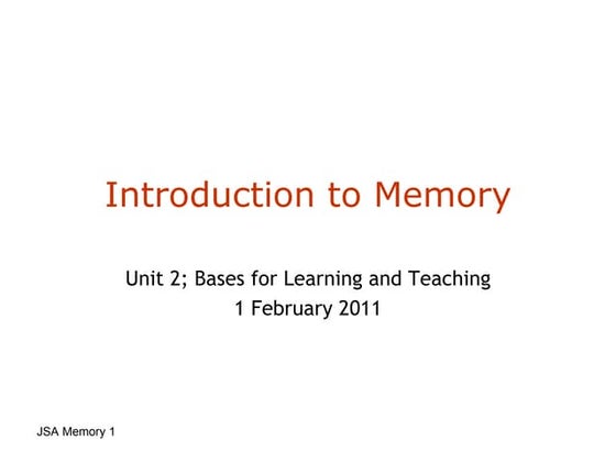 Types of memory | PPT