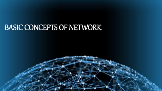 Introduction to computer network | PPTX