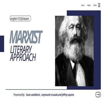 Marxist Criticism for English 10 3rd q.ppt