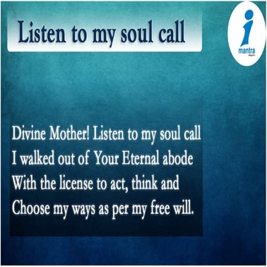 Listen to my soul call | PPT