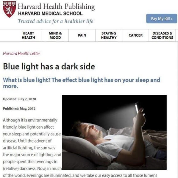 The Dangers of Blue Light | PDF