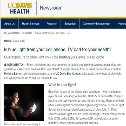 The Dangers of Blue Light | PDF