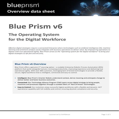 Blue prism introduction | PPTX