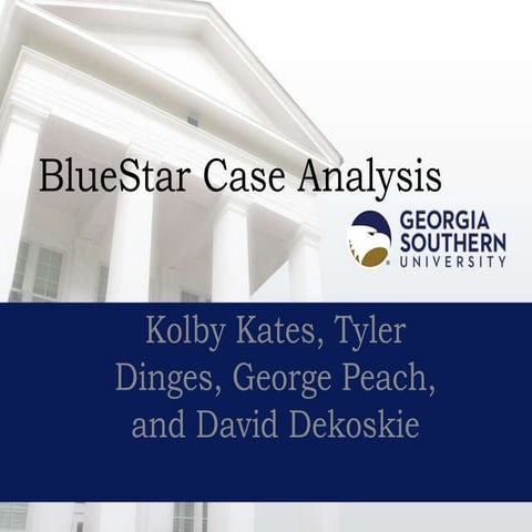 BlueStar Office Supply Company Study Case | PPTX