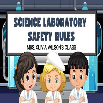 Blue and Black Cute Illustrative Science Laboratory Safety Rules ...