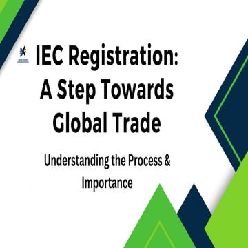 IEC Registration: A Step Towards Global Trade Understanding the Process ...