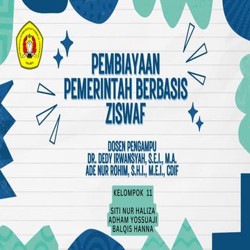 Pembiayaan Pemerintah Berbasis ZISWAF Tm13 | PDF