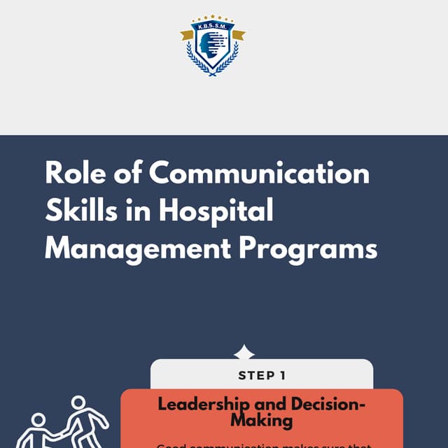 Role of Communication Skills in Hospital Management Programs | PDF