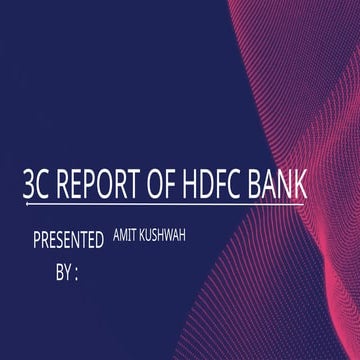 hdfc bank and business and career and their growth | PPTX
