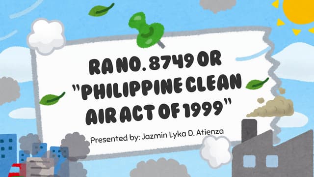 Presentation on ra 8749 | PDF