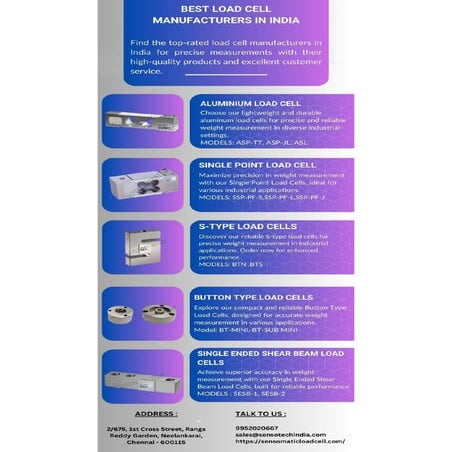 Best Load cell manufacturers in India | PDF