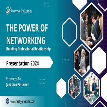 Blue and White Modern The Power Of Networking Presentation.pptx