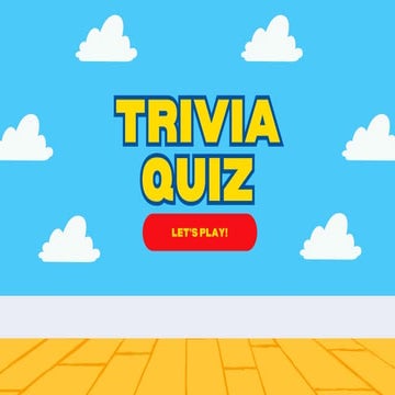 Blue and Yellow Fun Colorful Trivia Quiz Kids Game Presentation ...