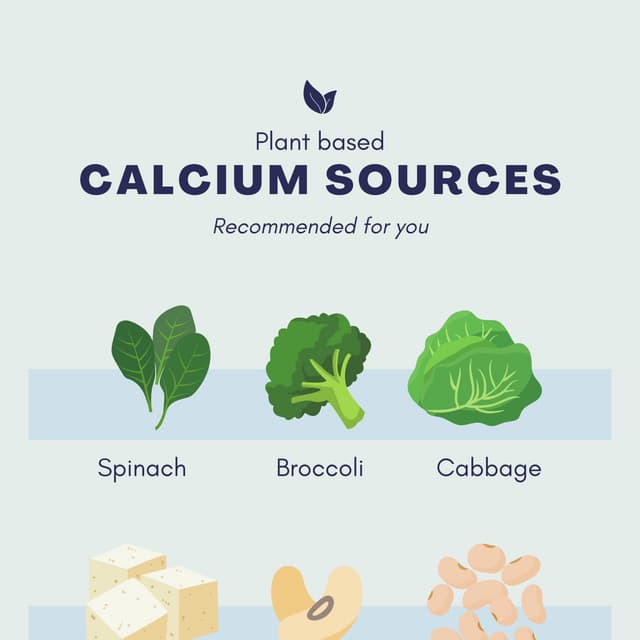 Blue aqua plant based calcium sources infographic | PDF