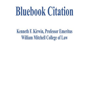Bluebook citation for law student referencing | PDF